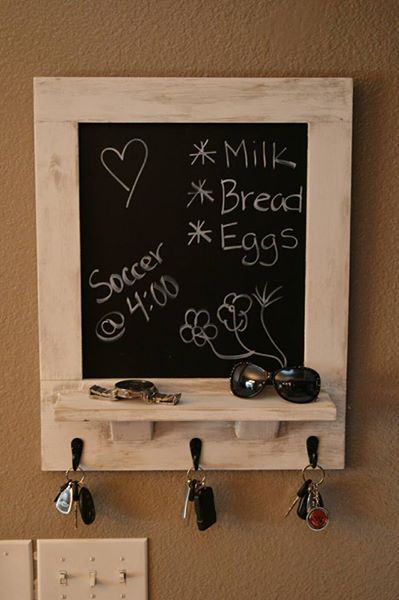 Chalk/White Board Key Holder - TripleDigit Wood Design